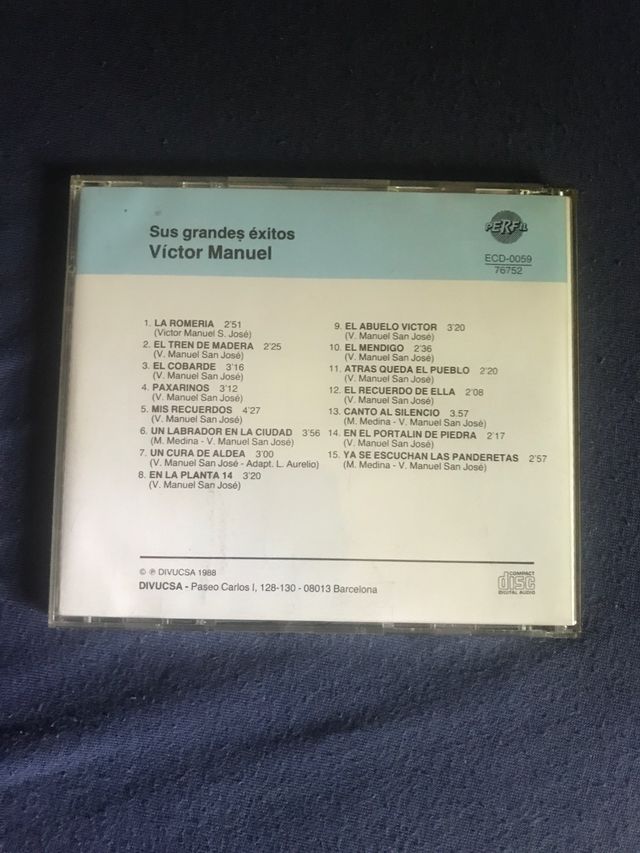 Victor Manuel : Grandes Exitos - CD de segunda mano por 4 EUR en ... Victor Manuel : Grandes Exitos - CD de segunda mano por 4 EUR en ...