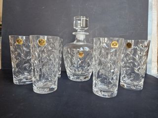 Servizio bicchieri con bottiglia della RCR