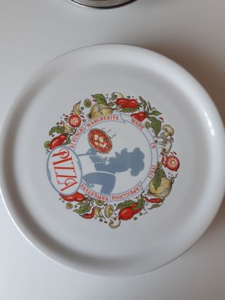 set di sei piatti per pizza