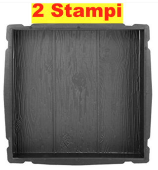 2 Stampi cemento Forma pavimento Effetto LEGNO