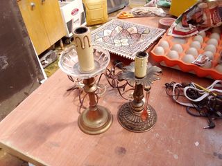 Abat-jour In Ottone Da Restaurare Due Pezzi Euro 1