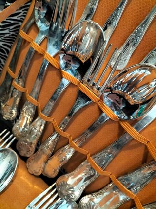 Posate stile antico argento 800