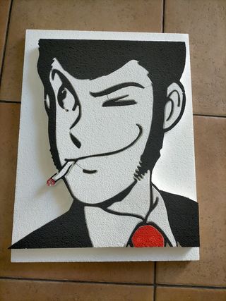 quadro in polistirolo Lupin III