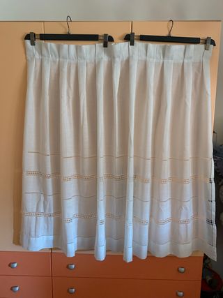 Tenda con sfilatura a mano