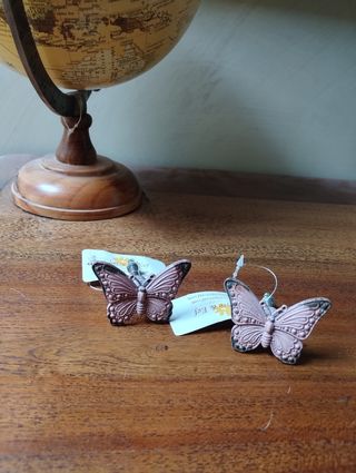 Set 2 Pomelli Farfalla In Ferro Clayre-eef