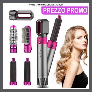 Asciugacapelli Spazzola Arricciacapelli 5 in 1