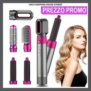 Spazzola Asciugacapelli Arricciacapelli 5 in 1