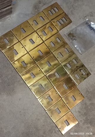 placche in ottone lucido per BTicino magic