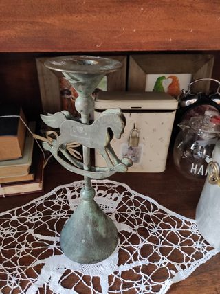 portacandela vecchio vintage