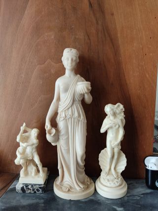 Statuette arredamento 2x Figurine marked T.L P.A.T