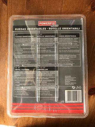 Ruote per mobili, mobiletti e carrelli