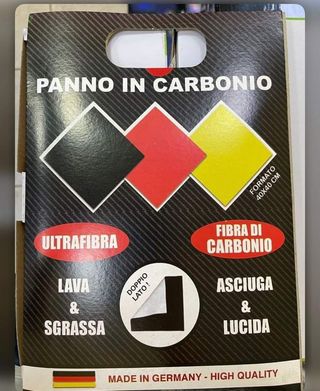 3 panni in carbonio