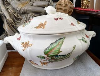 Zuppiera in ceramica Laveno cm 22x35 e alta cm 21