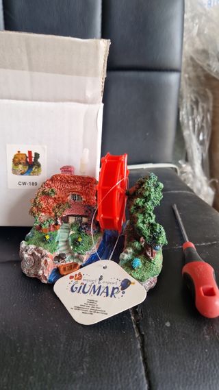 decorazioni per acquario mulino con ruota mobile