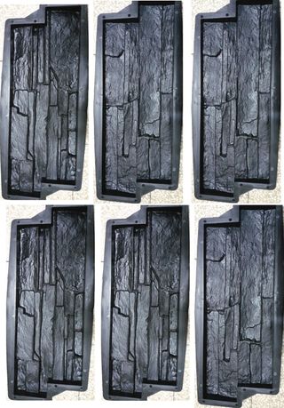 6 Stampi matrice Forma Rivestimento finta pietra