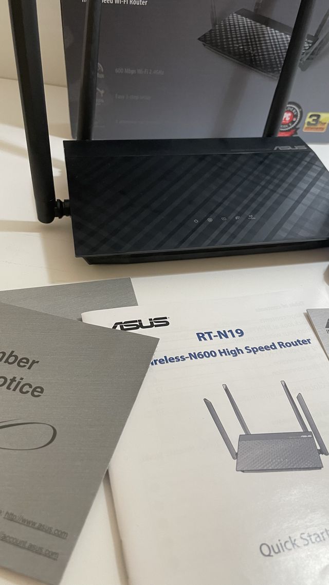 Router Asus rt-n19 N600 de segunda mano por 30 EUR en Elche en WALLAPOP