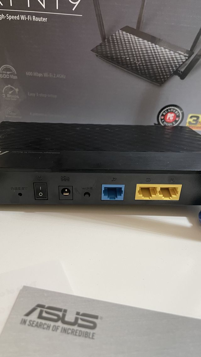 Router Asus rt-n19 N600 de segunda mano por 30 EUR en Elche en WALLAPOP