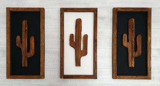 tris di quadri in legno