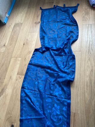 Tenda blu per sala o studio