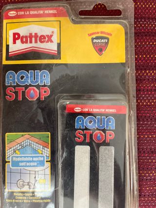 Patted aqua stop