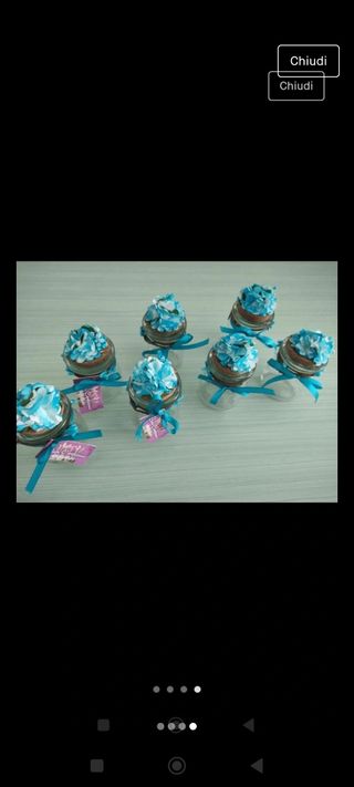 7 boccette in vetro con tappo di sughero