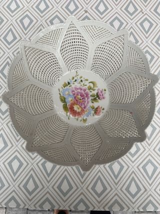 Centrotavola finissima porcellana Lomoges