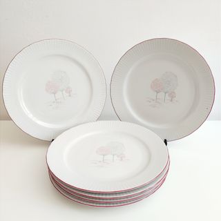 set di 6 piatti piani vintage Julmenau