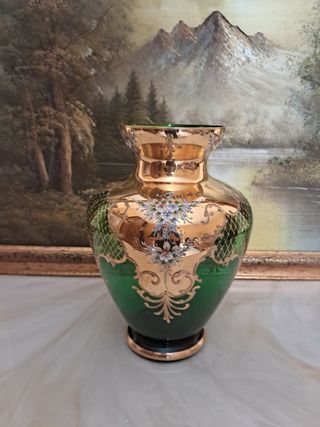 vaso grande in vetro di murano