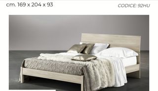 Giro letto matrimoniale colore olmo