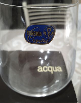 set bicchieri cristallo di Boemia