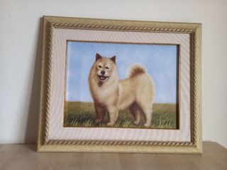 Dipinto ad olio cane