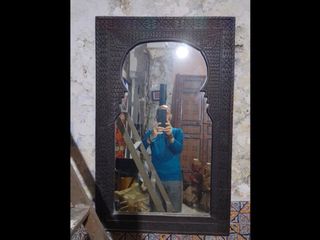 Specchio Marocchino in legno scolpito