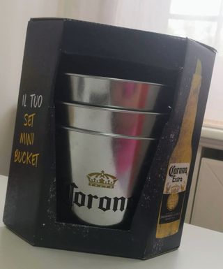 Birra Corona set aperitivo 3secchielli mini bucket
