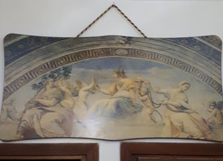 quadro angeli in legno