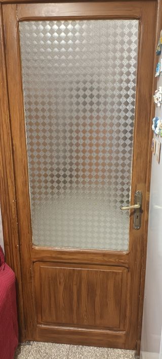 porte con vetro in vero legno