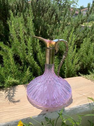 Caraffa vetro viola