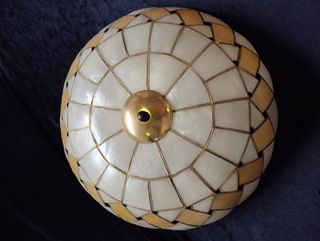 plafoniera in madreperla, diametro 40 cm