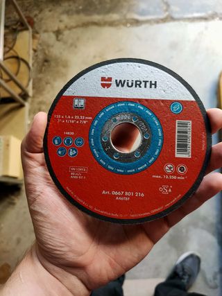 50 dischi da taglio 125x1.6 Wurth