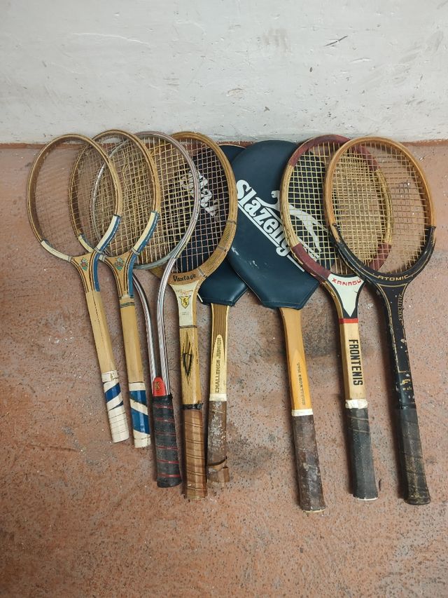 lote de 8 raquetas antiguas vintage de segunda mano por 10 EUR en ...