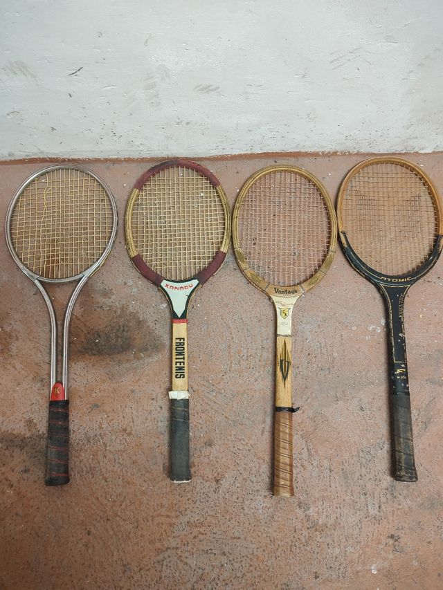 lote de 8 raquetas antiguas vintage de segunda mano por 10 EUR en ...