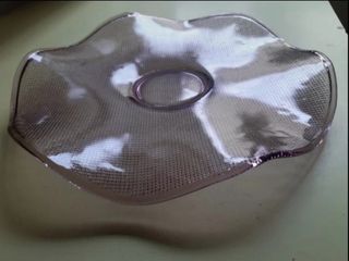 Portafrutta🍎color lilla-Vetro operato-Vintage