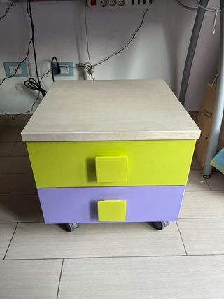 x2 Comodino camera multicolor