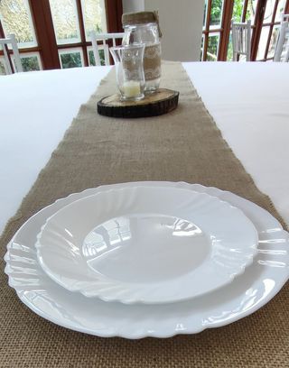 Piatti Arcopal infrangibili bianchi - 130 pz