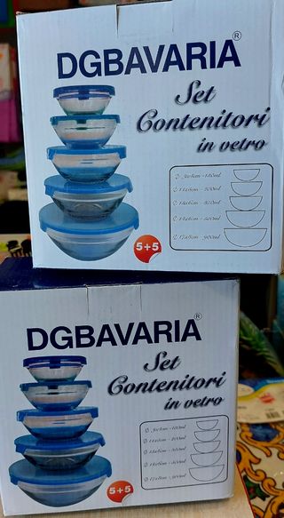 set contenitori vetro