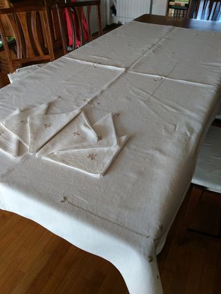 tovaglia vintage puro lino