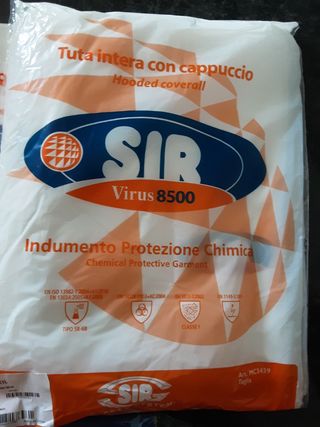 tute monouso TG.L Sir virus 8500