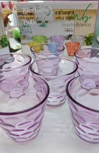 bicchieri bolle 6 pezzi