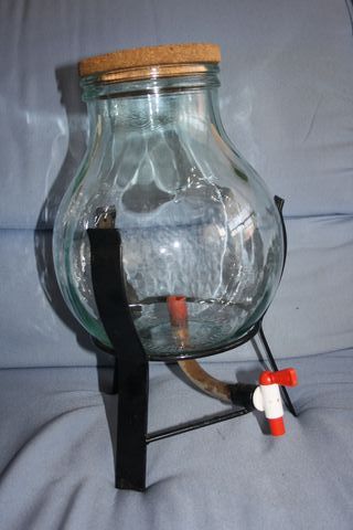 Acetiera in vetro da 7 litri vintage