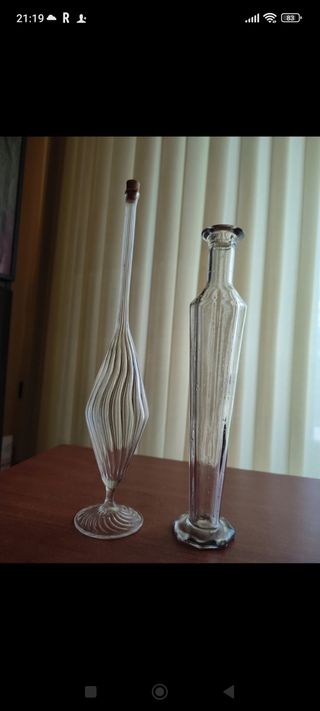 2 bottiglie d'arredo