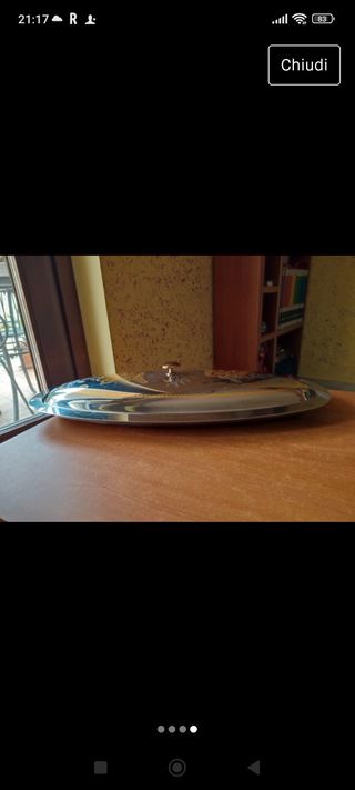 vassoio acciaio inox